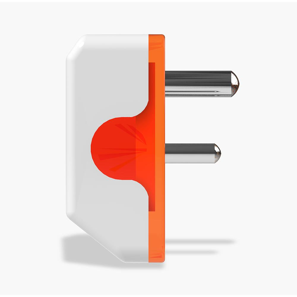 Norwood 3 Pin Angular Multi Plug, Orange – Norwood Modular