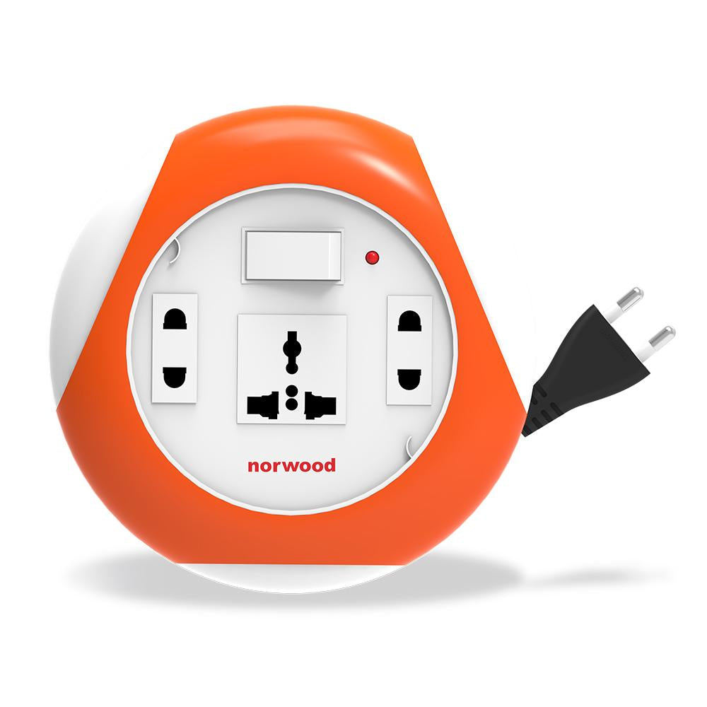 Norwood Trion 2 Pin Flex Box 10m With Indicator & International Socket ...